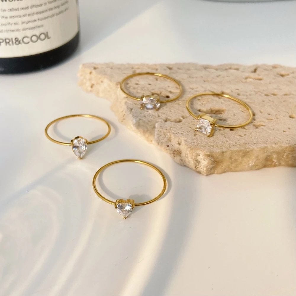 18K Gold Plated Paper Rings – Accessoire By V